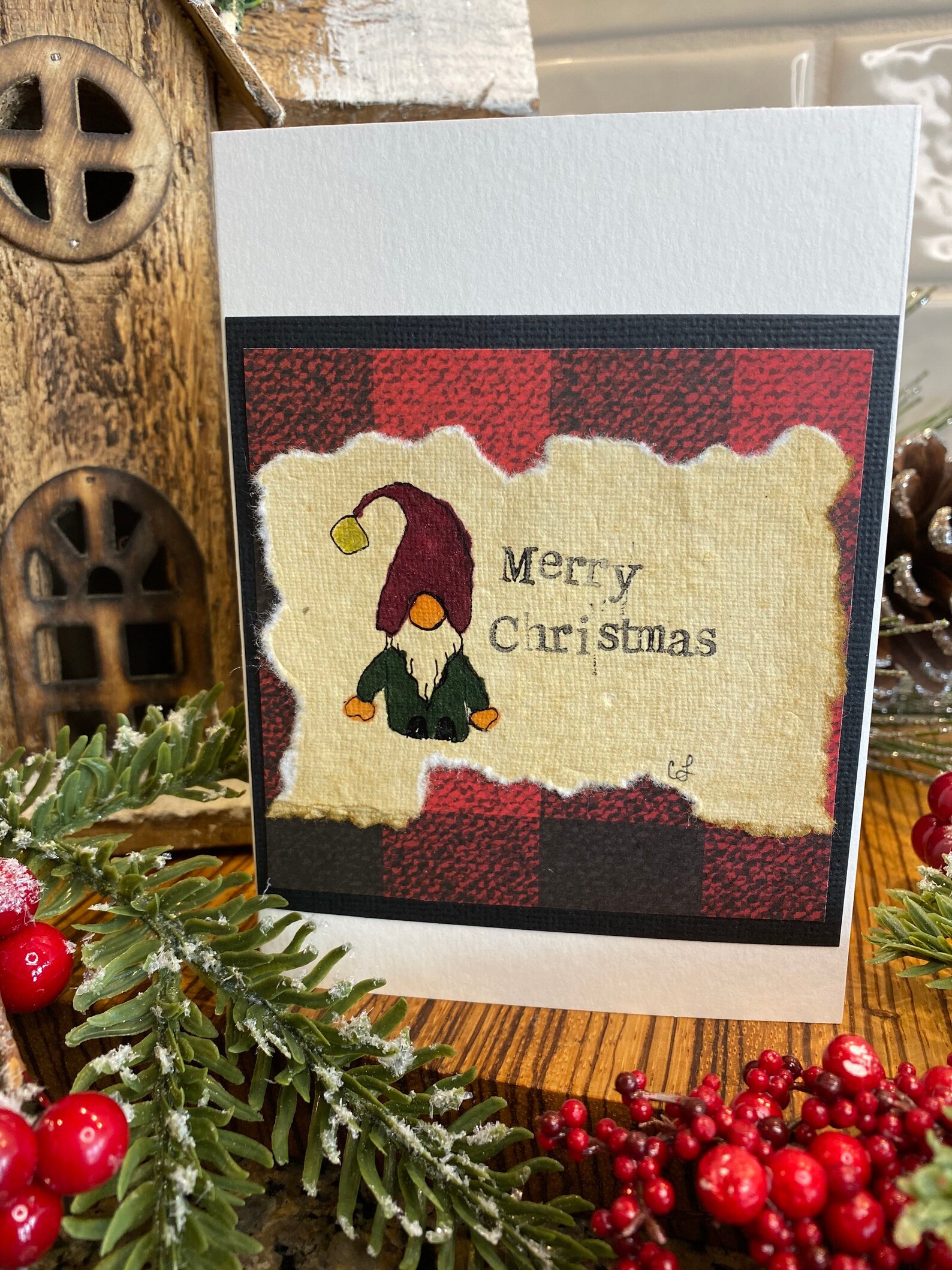 Gnome Christmas Cards Set of 5 - Etsy Canada