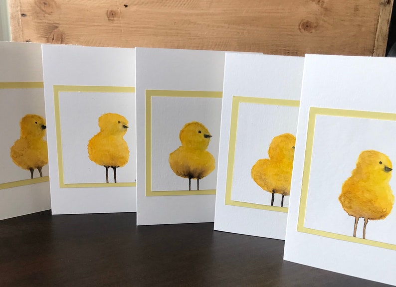 Easter Card Hand Painted Set of 5 - Etsy