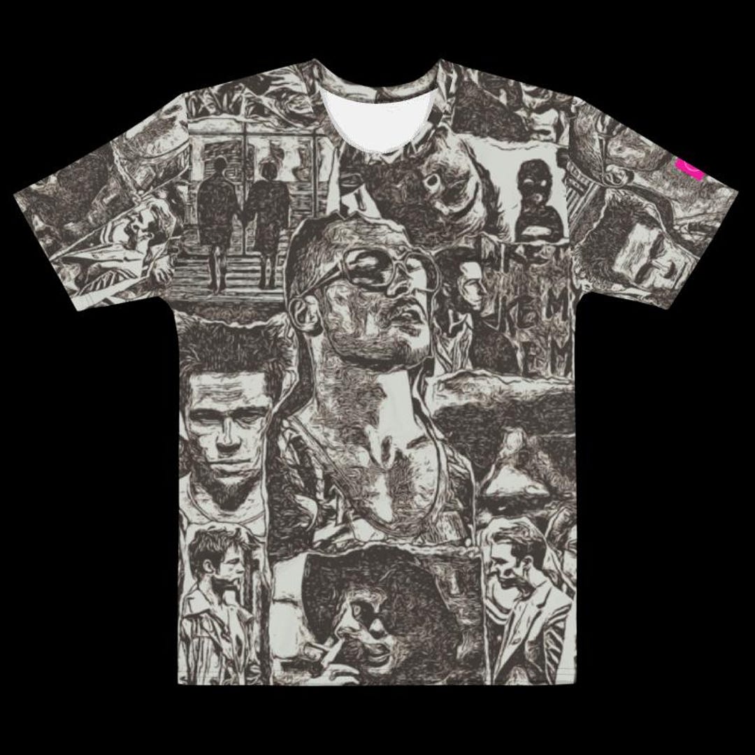 Fight Club T Shirt, Motorcycle, Black and White Unisex T Shirt, Tyler ...