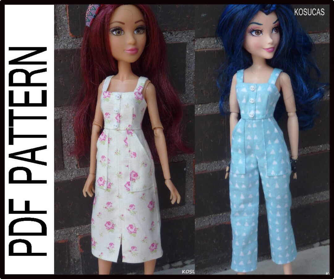 PDF Pattern to Make the Models of the Photo, for Descendants Dolls Size ...