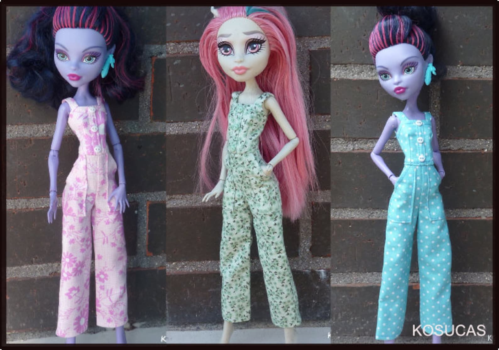 PDF Pattern to Make the Outfits of the Photo for Monster High | Etsy UK