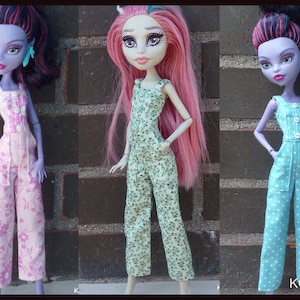 PDF Pattern to Make the Outfits of the Photo for Monster High - Etsy UK