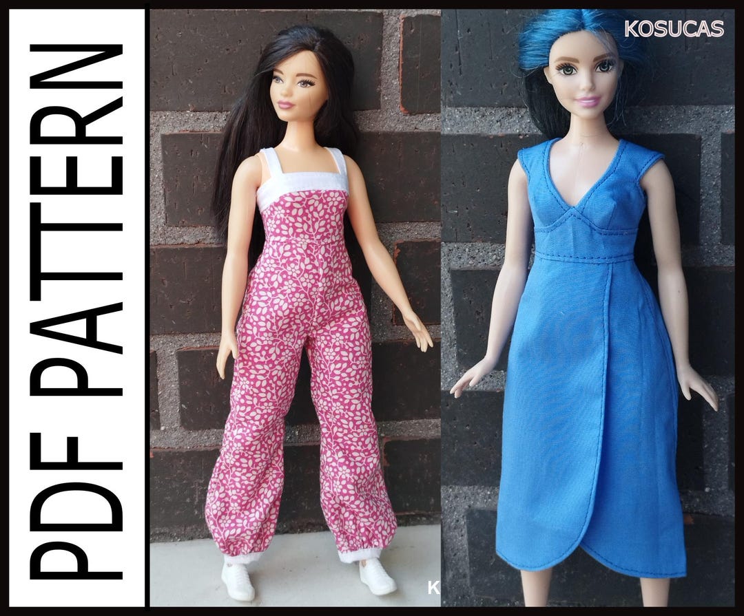 PDF Pattern to Make the Models of the Photo, for Curvy Dolls Size. - Etsy