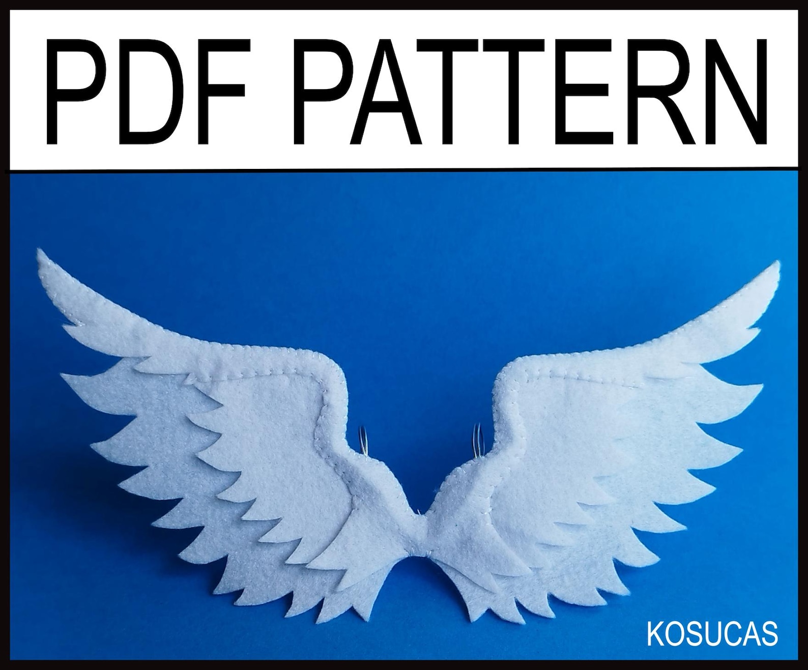 PDF Pattern to Make a Felt Angel Wings for Dolls. - Etsy