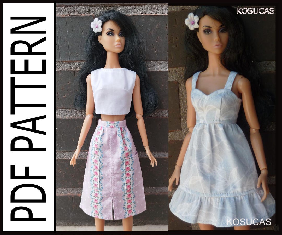 PDF Pattern to Make the Models of the Photo for 11.5 Inches Dolls. 1/6 ...