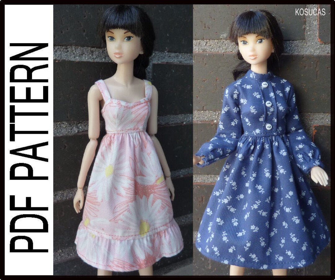PDF Pattern to Make the Dresses of the Photo for Momoko Dolls. - Etsy