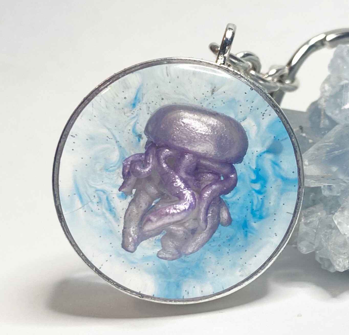 Jellyfish Necklace Ocean Lover Personalized Gift Resin Art 3D Jelly ...