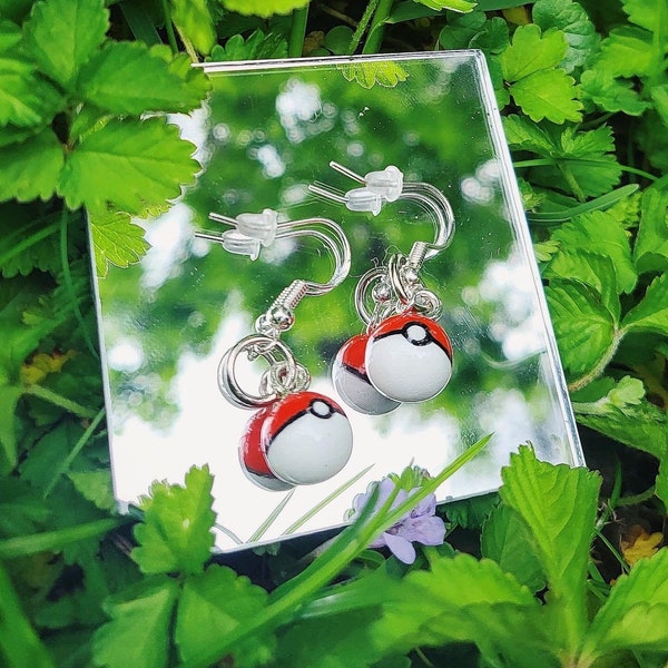Pokeball Earrings - Etsy