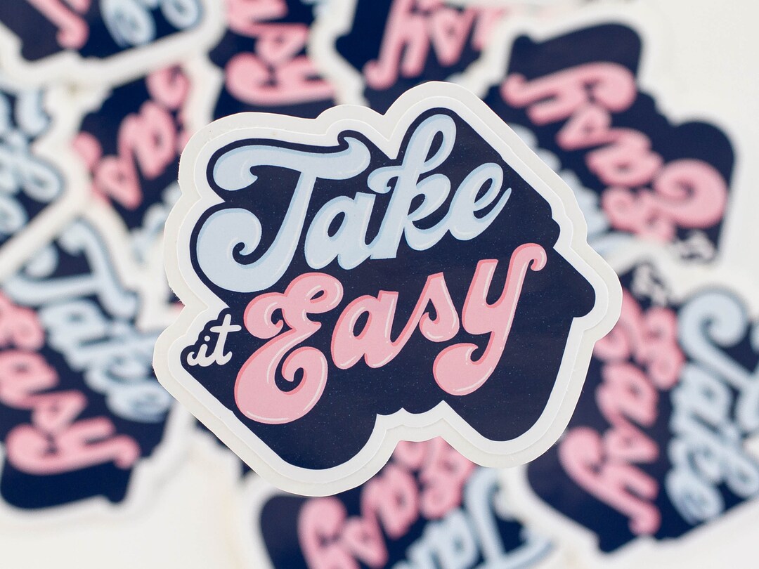 Take It Easy Cute Stickers Waterproof Stickers Laptop Stickers Sticker ...