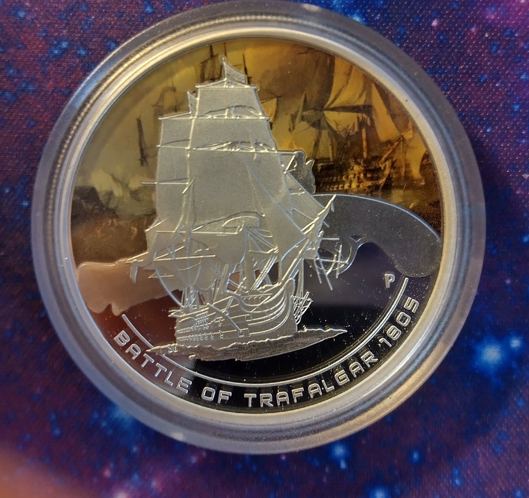 Famous Battle Coin Silver .999 Battle of Trafalgar 1 Ounce - Etsy