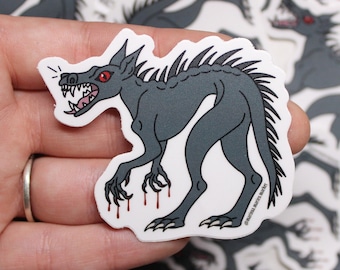 Chupacabra Sticker Matte Cryptid Sticker Cryptidcore Vinyl Sticker - Etsy