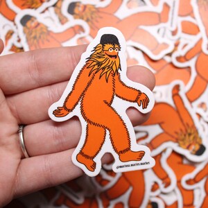 Gritty Bigfoot Vinyl Sticker - Etsy