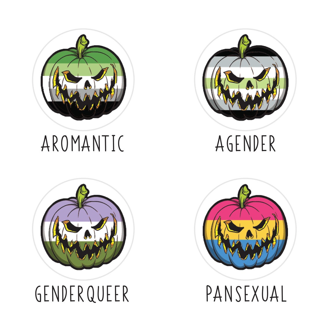 Pride Pumpkin Button - Etsy