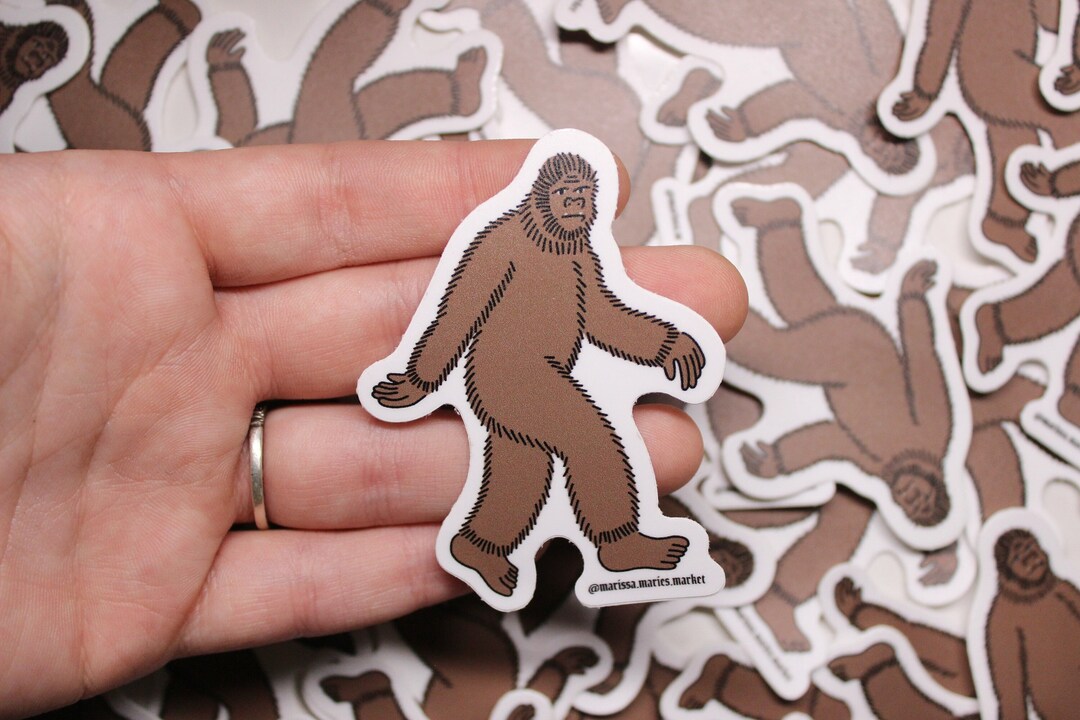 Bigfoot Vinyl Sticker - Etsy