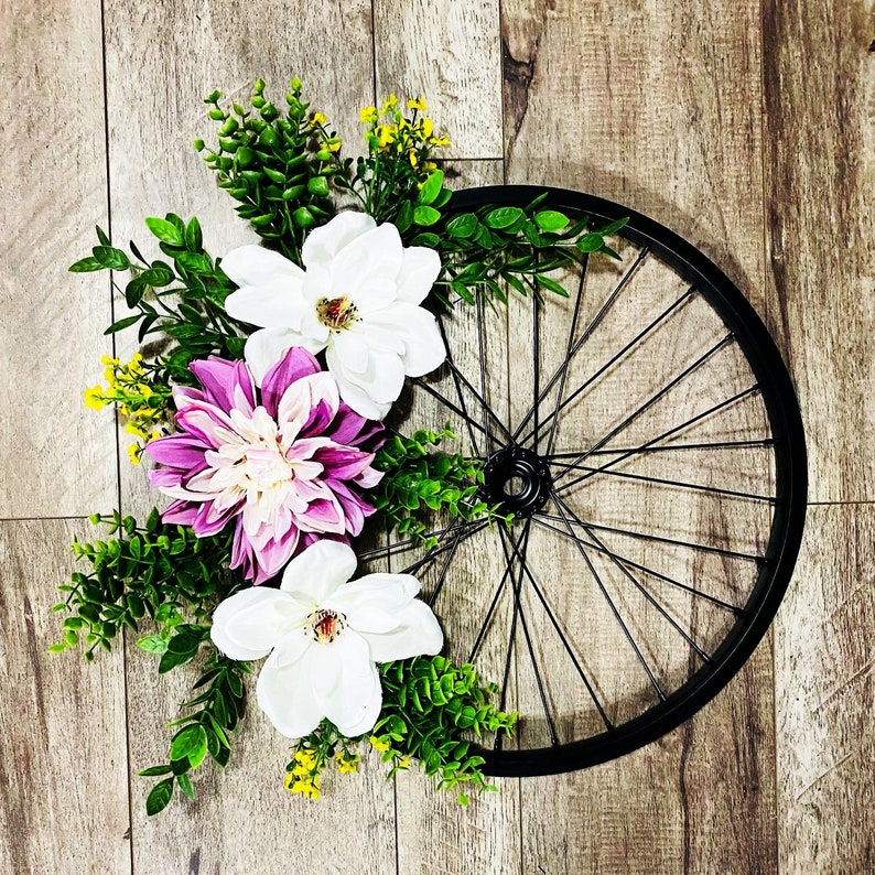 Bike Rim Wreath Black - Etsy