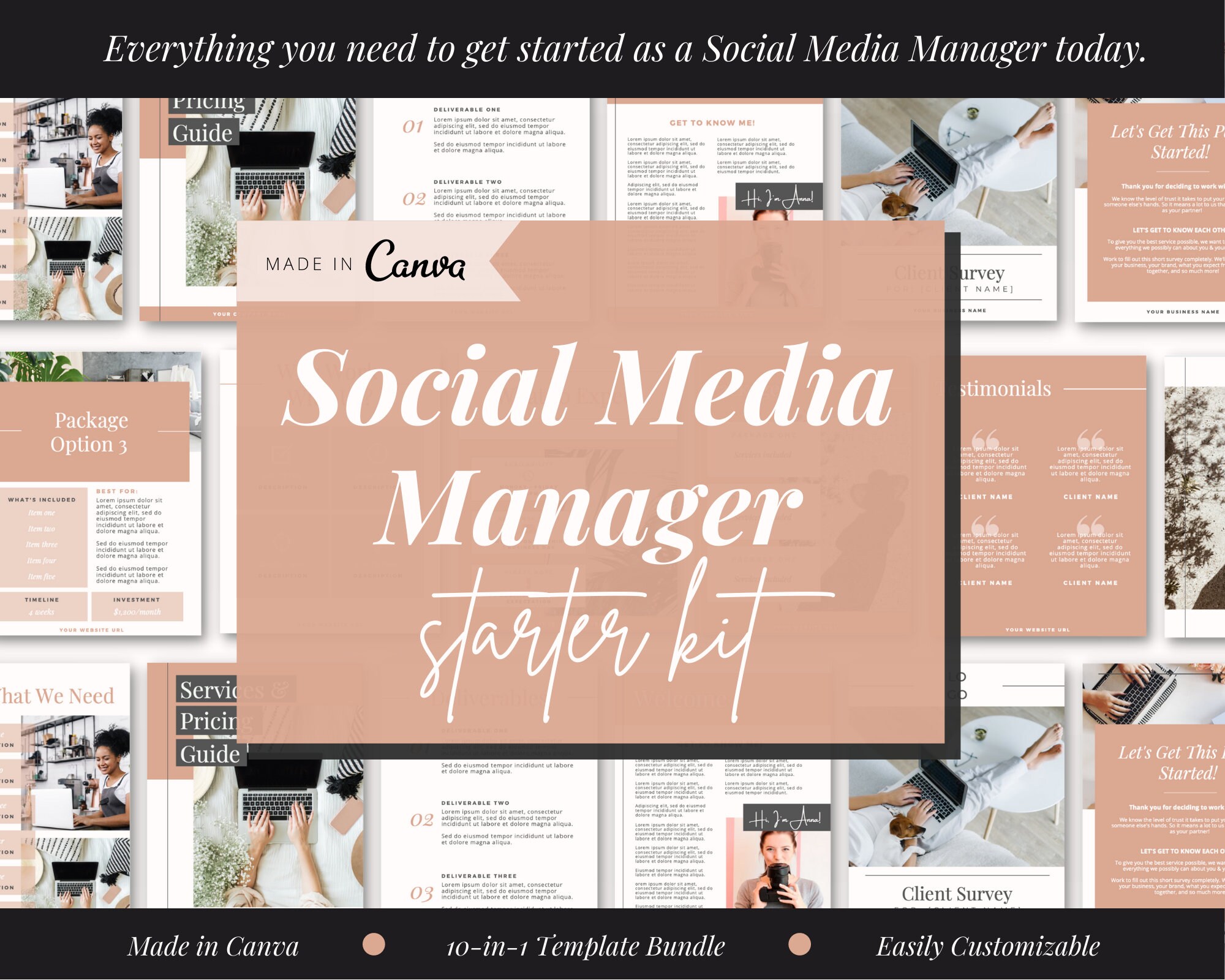 Social Media Manager Starter Kit Social Media Manager | Etsy