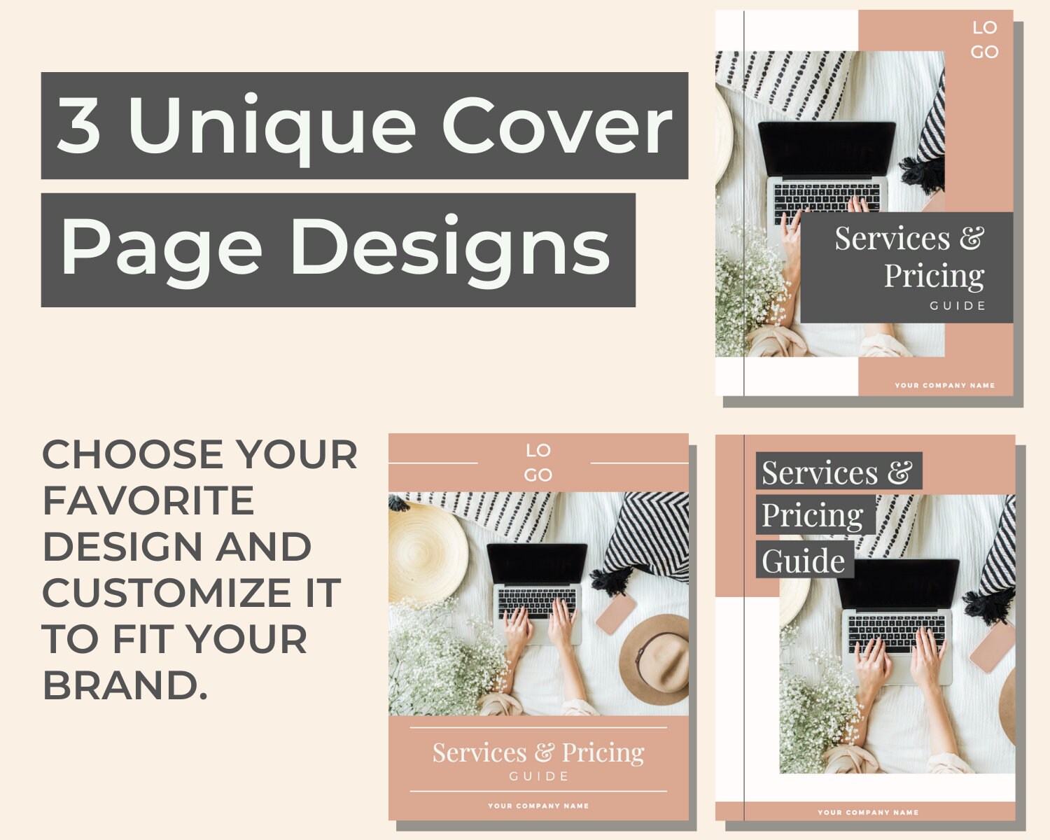 Services and Pricing Guide Template Services & Pricing | Etsy