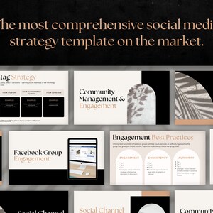 Social Media Strategy Template | Modern | Social Media Manager ...