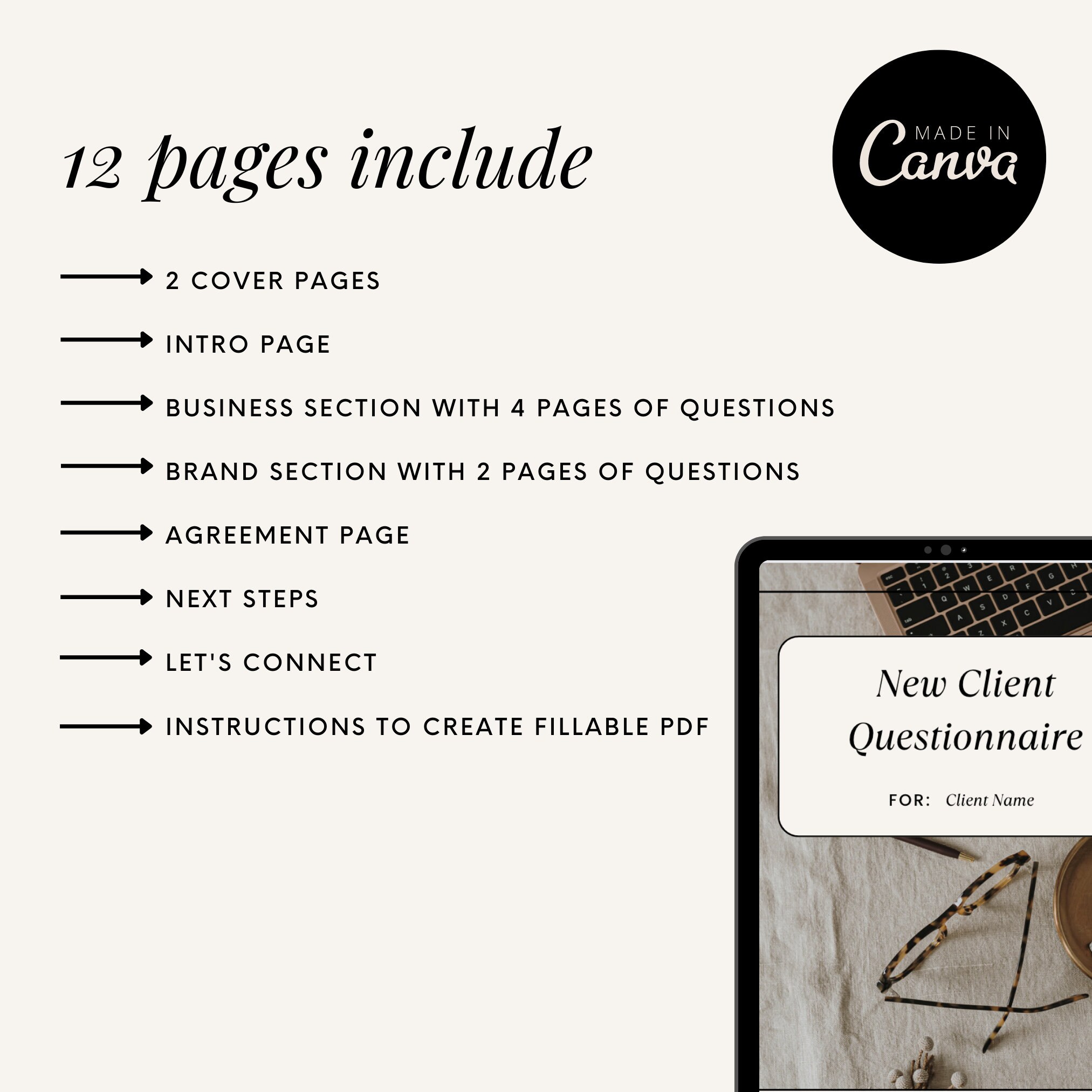 New Client Questionnaire | Client Onboarding | Survey Template ...