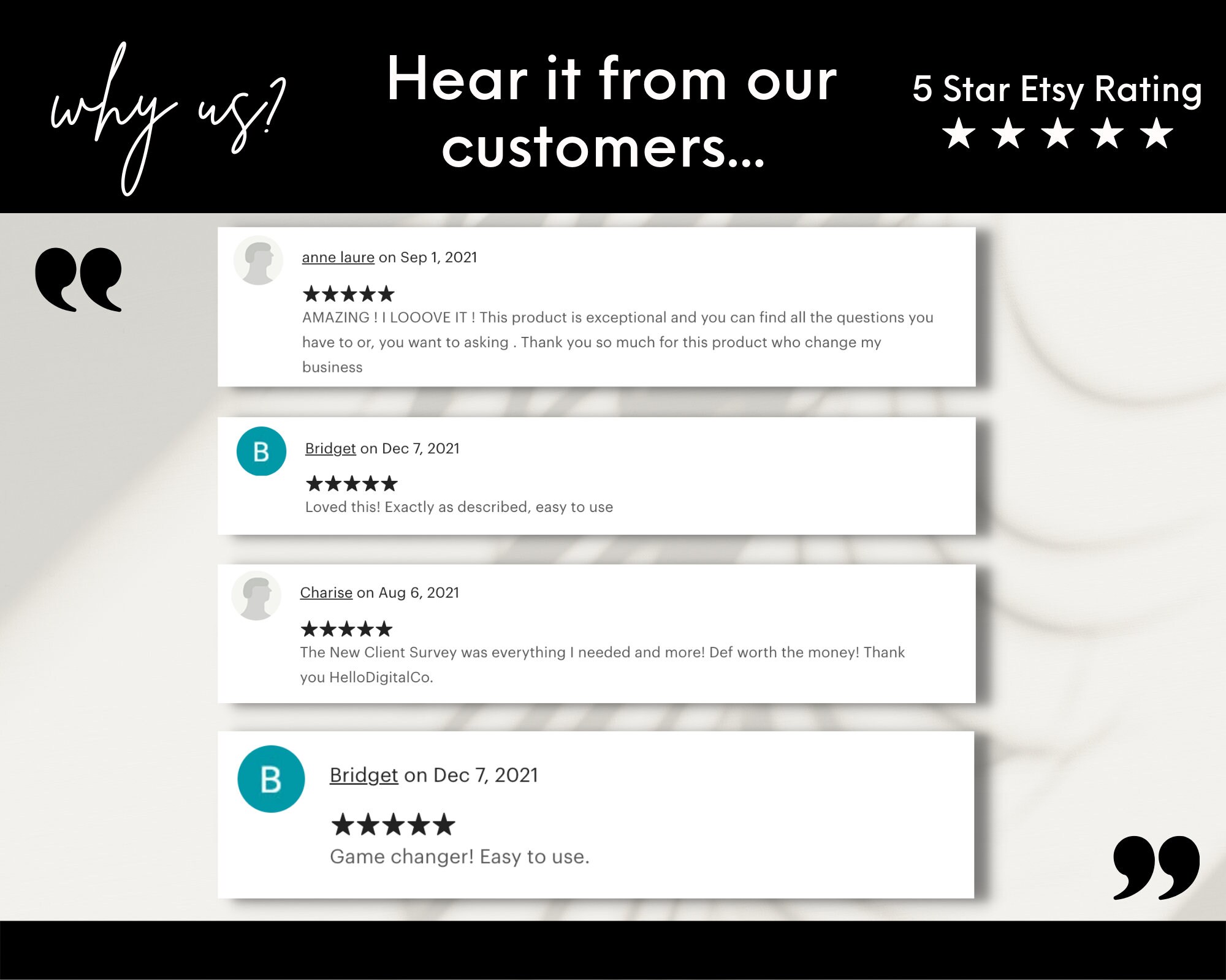 New Client Survey Template Client Questionnaire Canva - Etsy