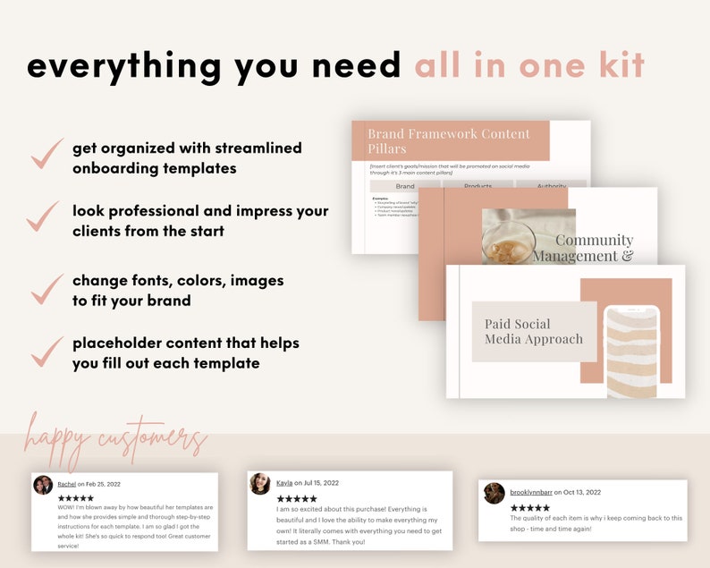 Social Media Manager Starter Kit Social Media Manager Bundle - Etsy