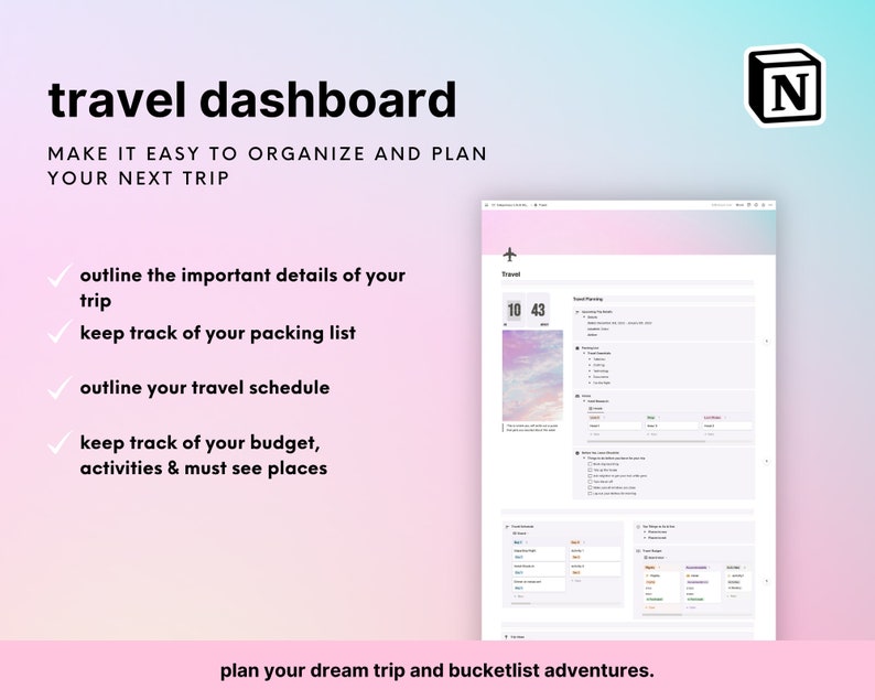 Notion Template Notion Template for Freelancers Notion Planner Notion Dashboard Notion Business ...