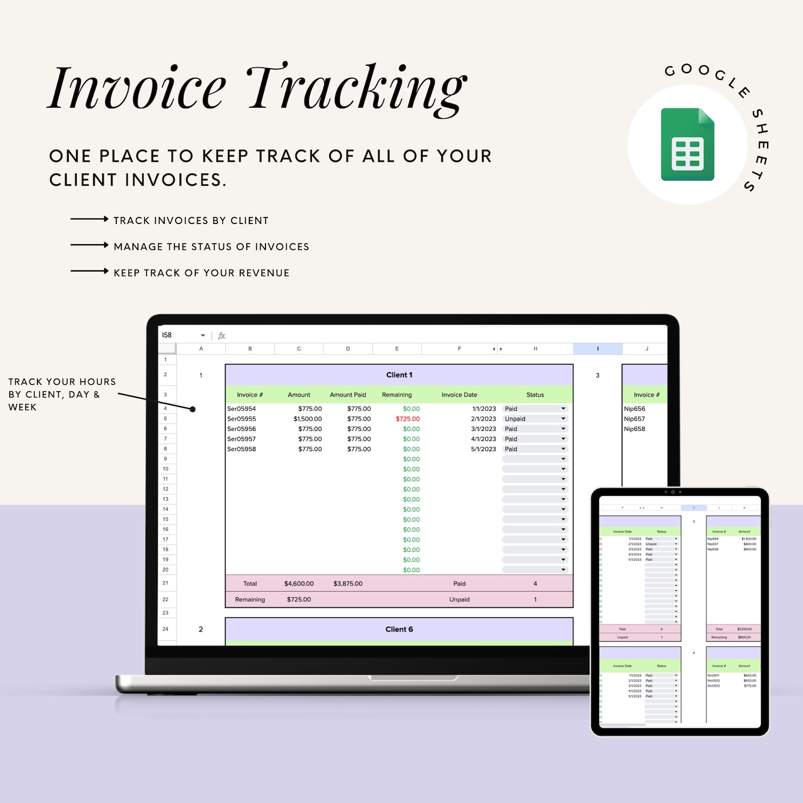 Freelance Dashboard, Freelance Planner, Business Plan, Small Business ...