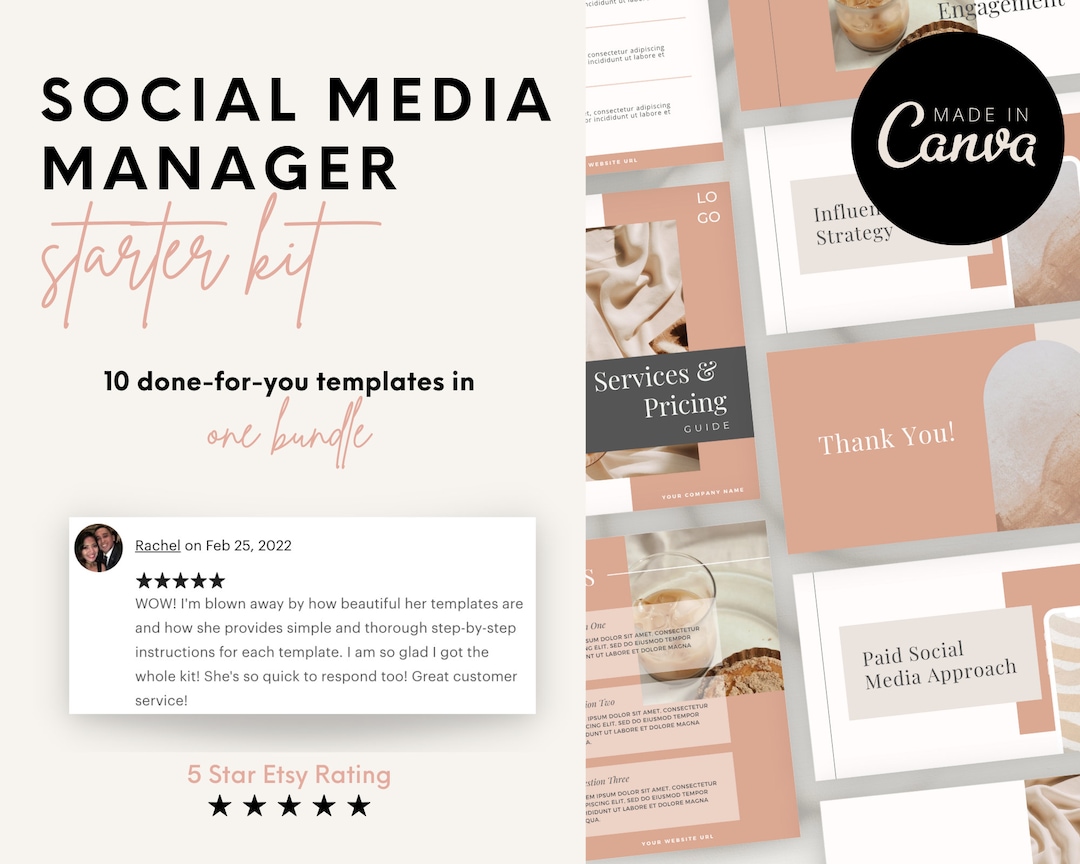 Social Media Manager Templates Bundle | Social Media Manager Bundle ...