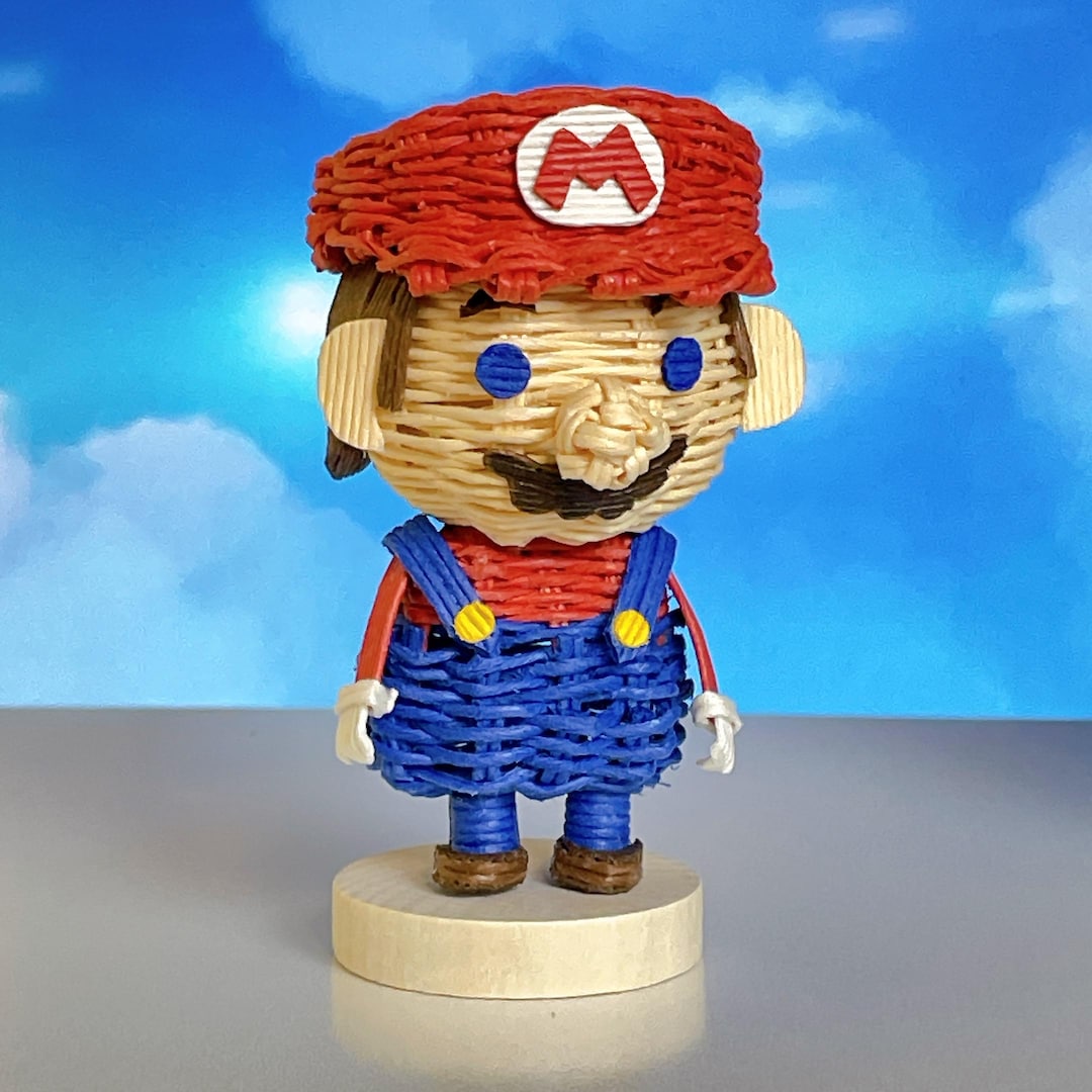 Mario Handmade Paper Toy/ Nintendo/ Super Mario - Etsy