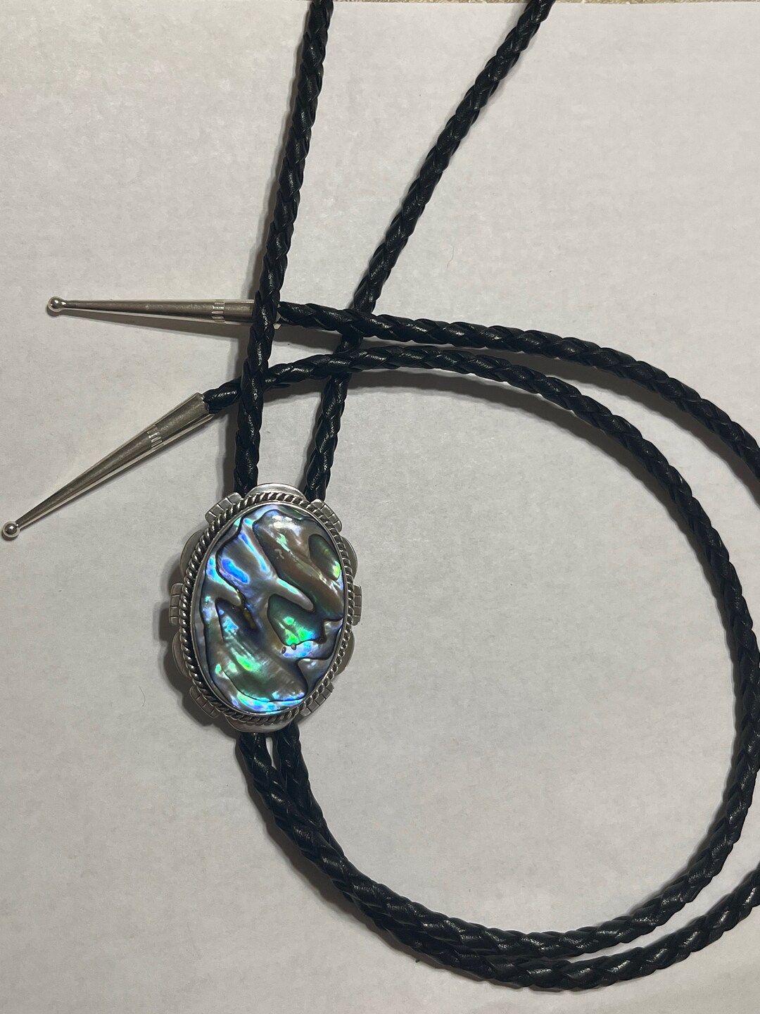 Abalone Bolo Tie | Sterling Silver | Handmade Bolo Tie | Bolo for Her ...
