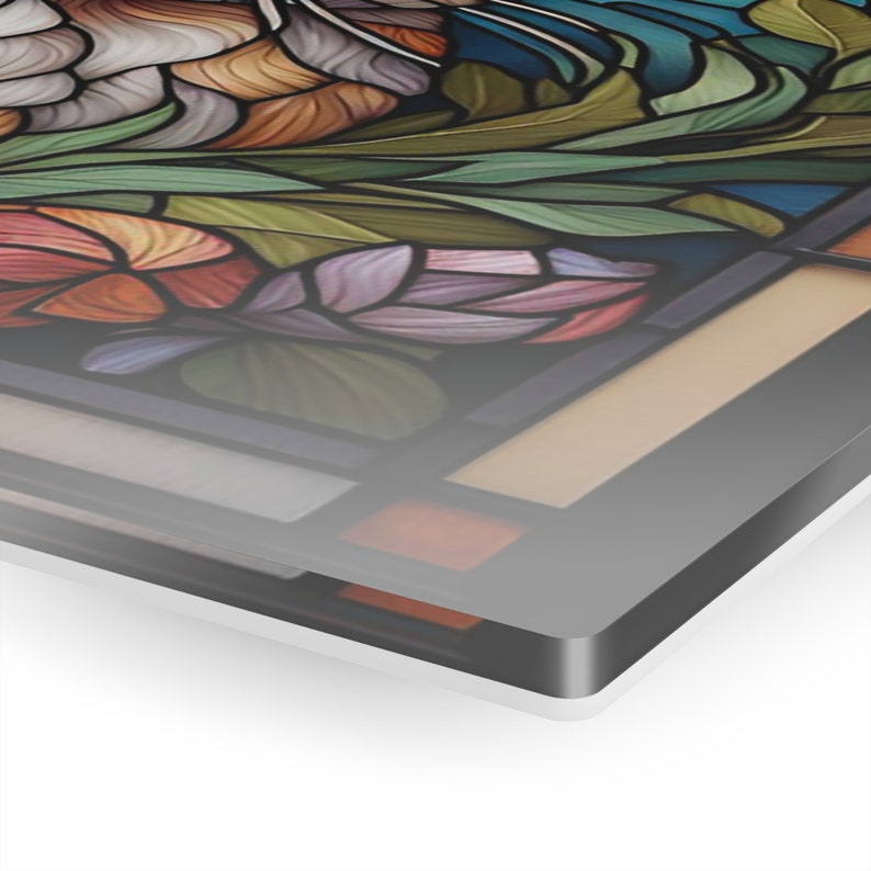 Rabbit Stained Glass Acrylic Prints - Etsy UK