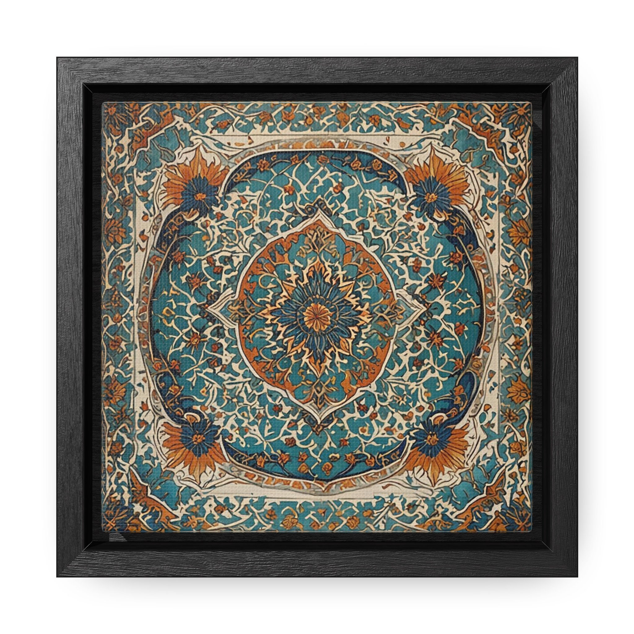Framed Turkish Tile 10 Art Print Gallery Canvas Wraps, Square Frame - Etsy