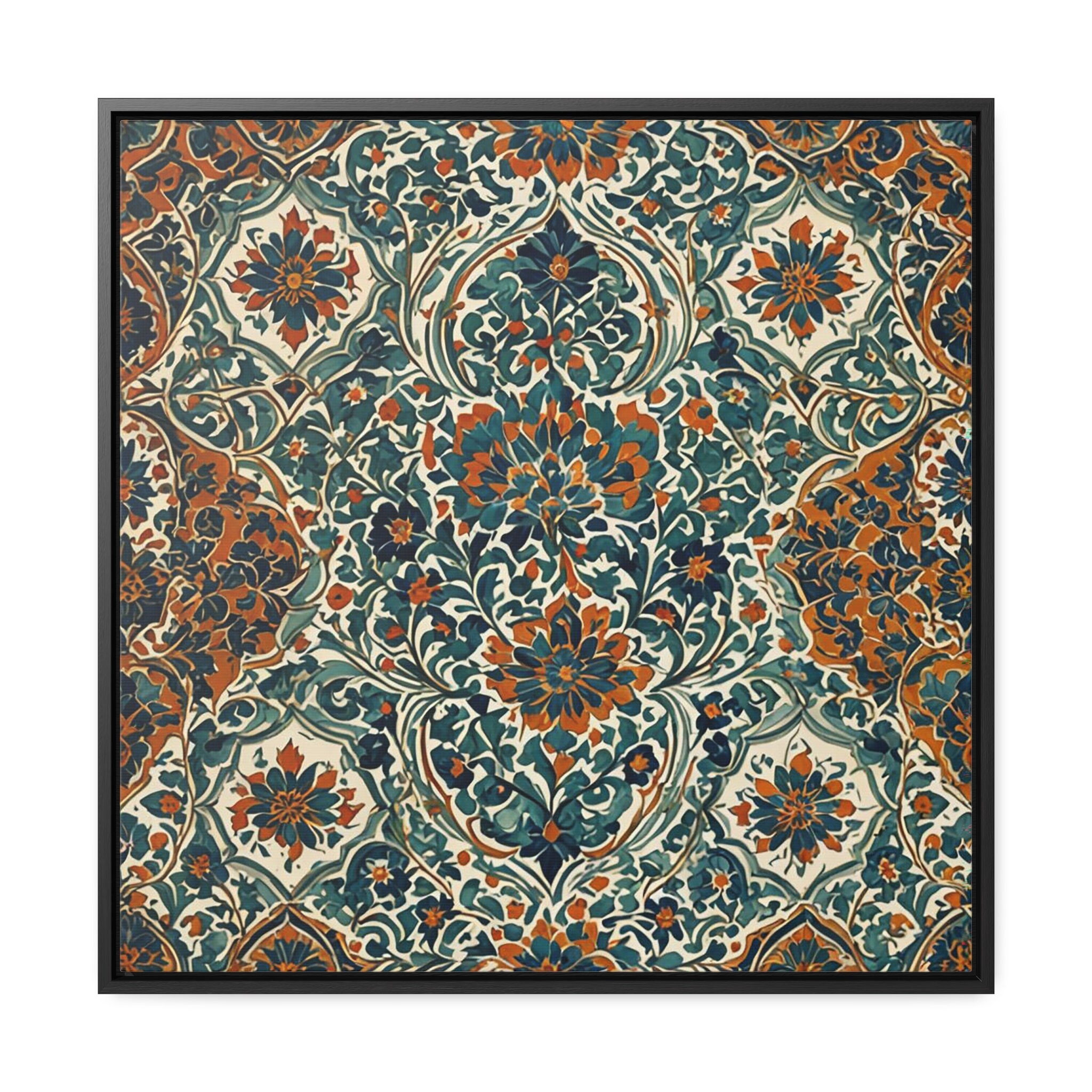 Framed Turkish Tile 5 Art Print Gallery Canvas Wraps, Square Frame - Etsy