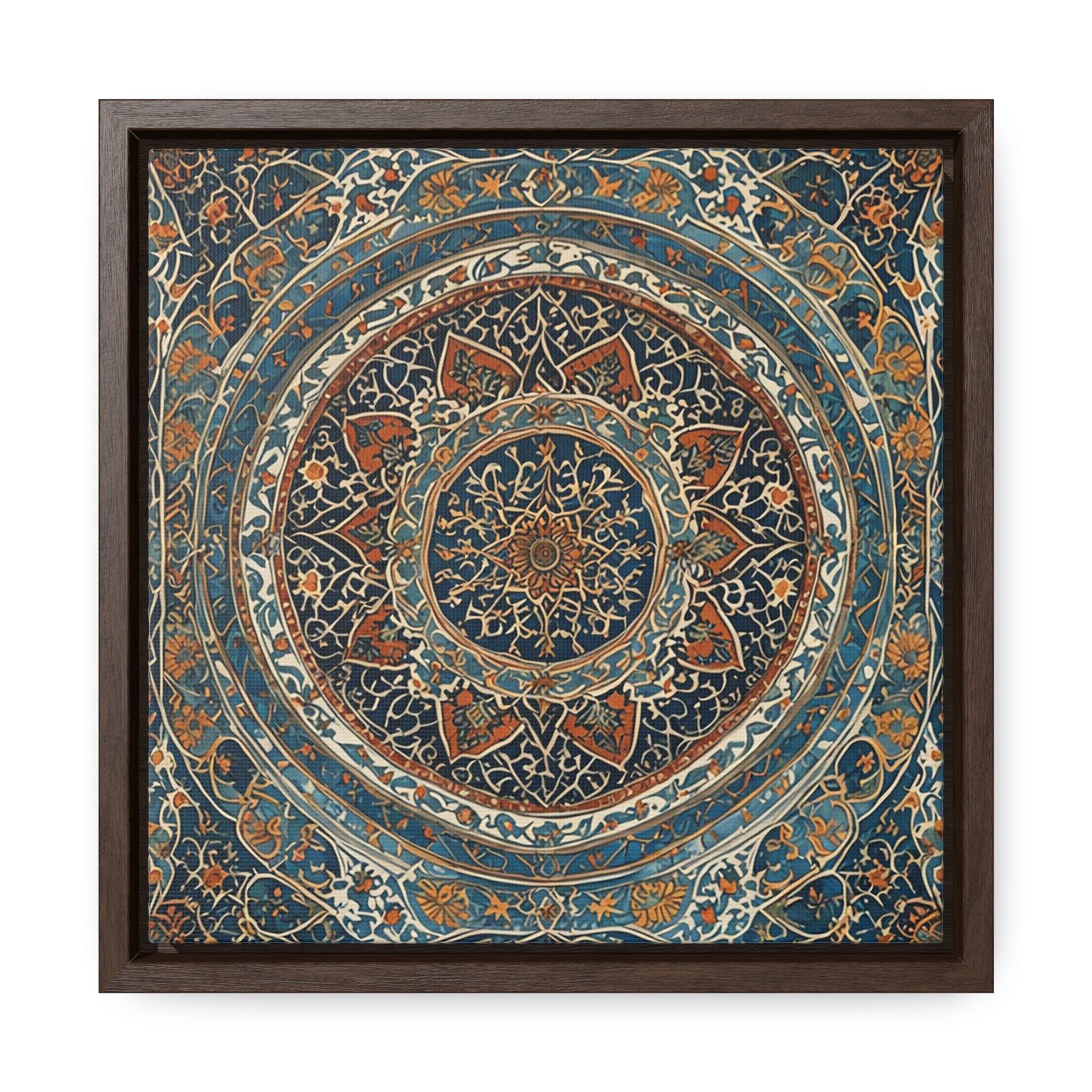 Framed Turkish Tile 3 Art Print Gallery Canvas Wraps, Square Frame - Etsy