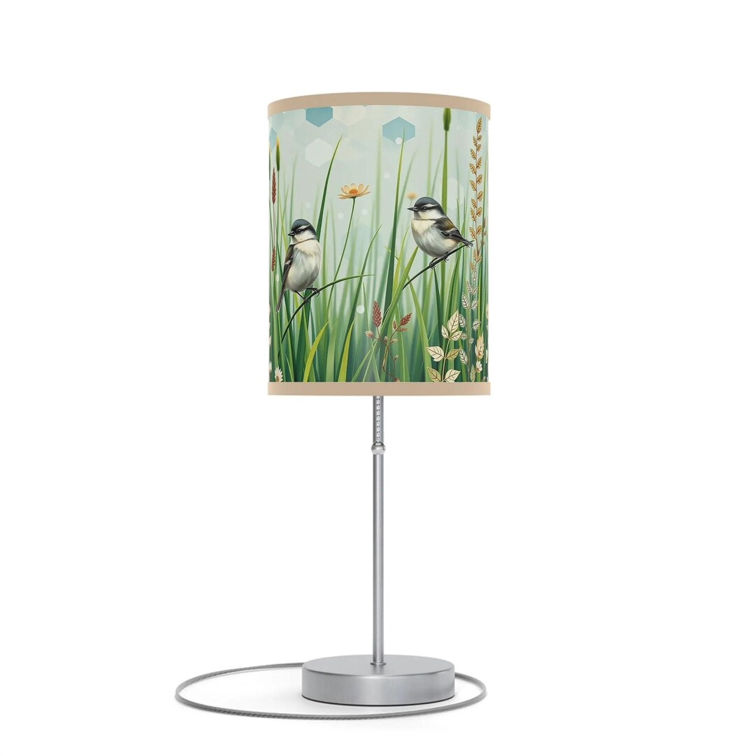 Chickadees Lamp on a Stand, US|CA Plug - Etsy
