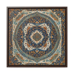 Framed Turkish Tile 18 Art Print Gallery Canvas Wraps, Square Frame - Etsy