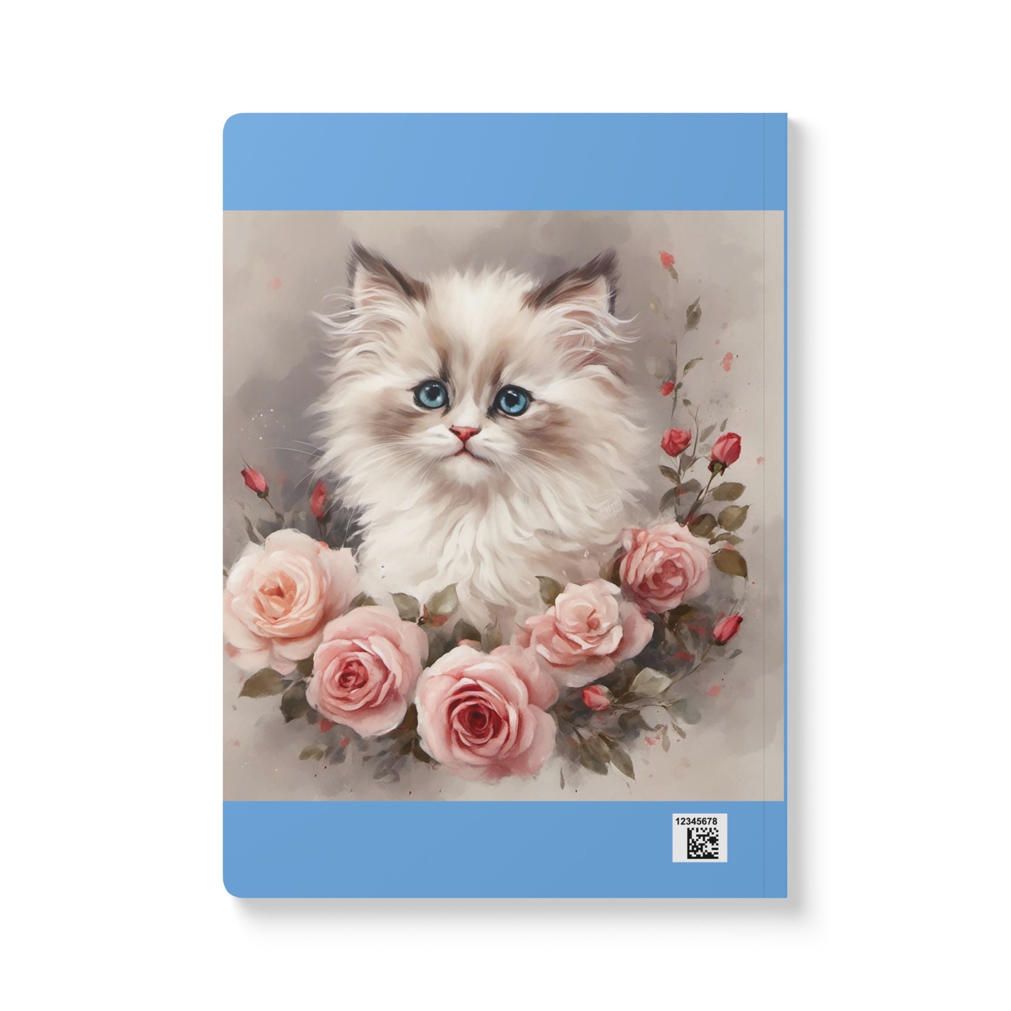 Cute Kittens 1 Blue Softcover Journal with Inside Prints - Etsy