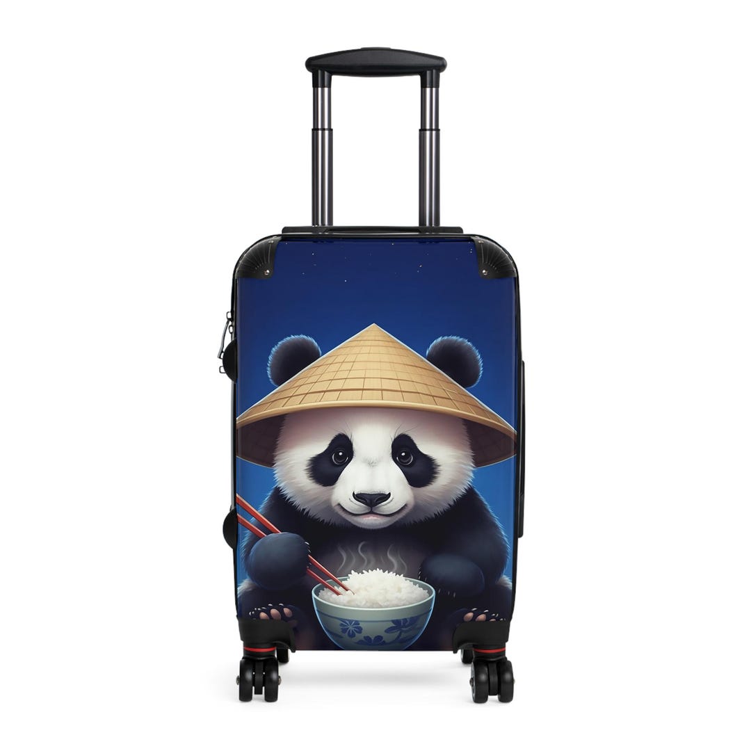 Panda Cub Lunchtime Spinner Wheel Luggage - Etsy