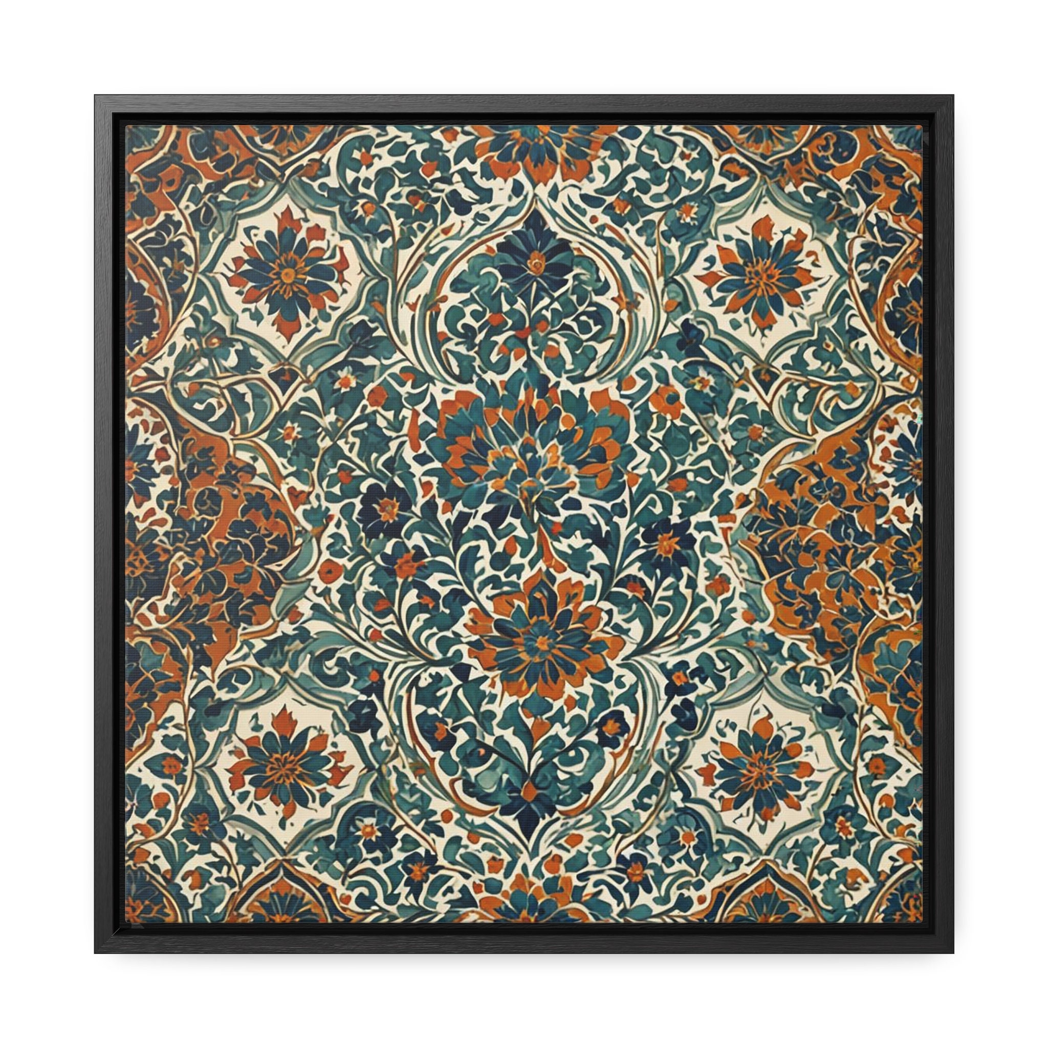 Framed Turkish Tile 5 Art Print Gallery Canvas Wraps, Square Frame - Etsy