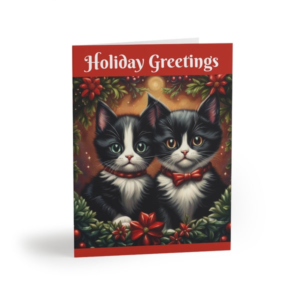 Cat Holiday Cards - Etsy