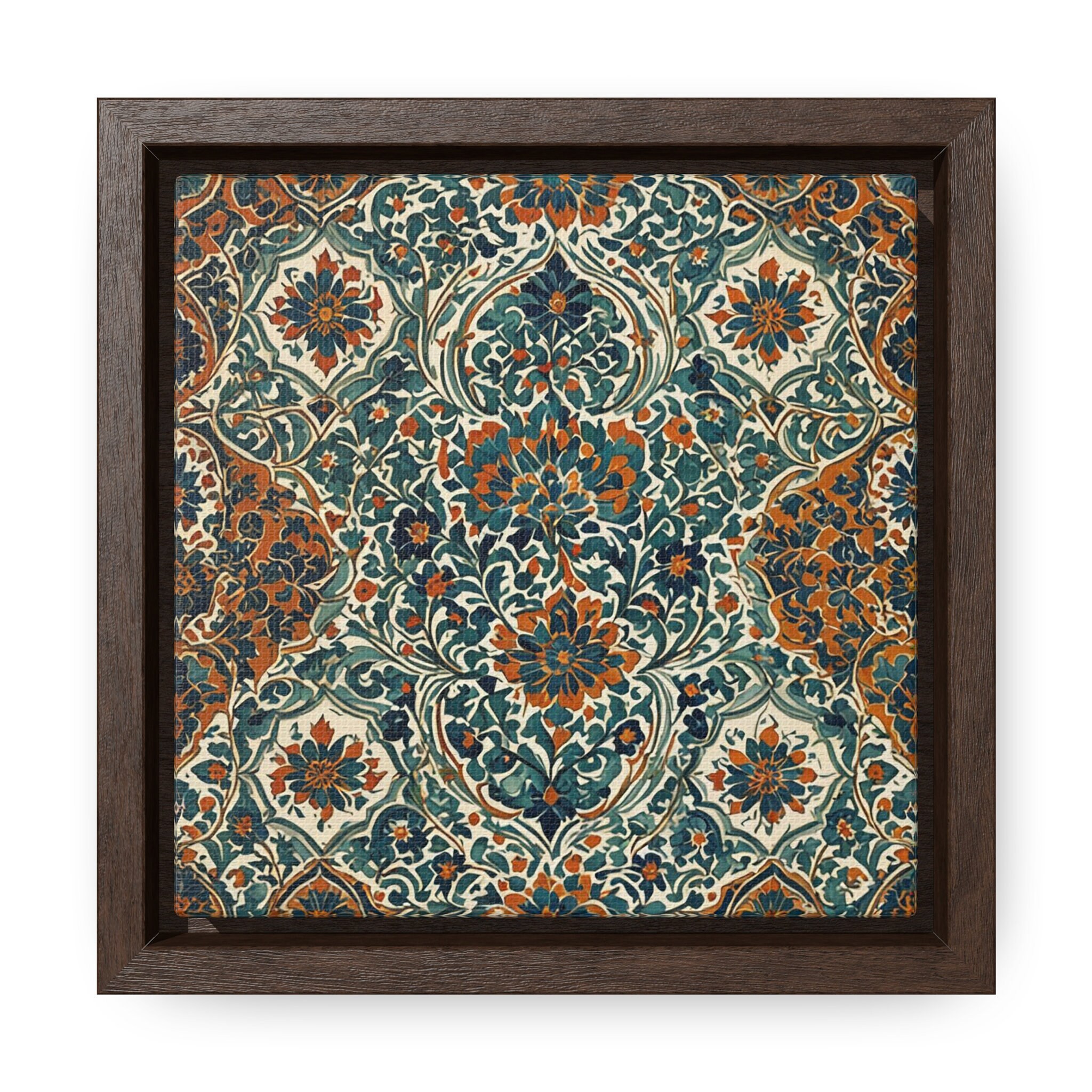 Framed Turkish Tile 5 Art Print Gallery Canvas Wraps, Square Frame - Etsy