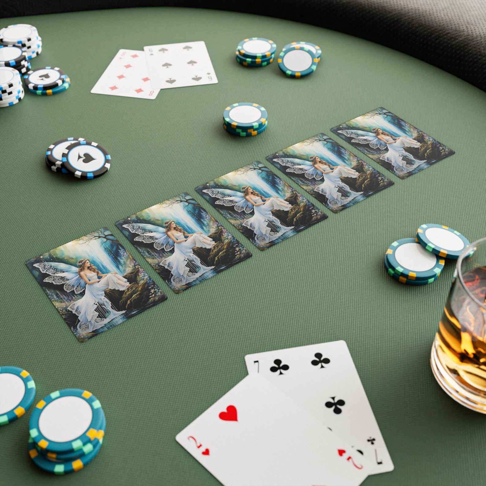 Angel Visiting Poker Cards - Etsy
