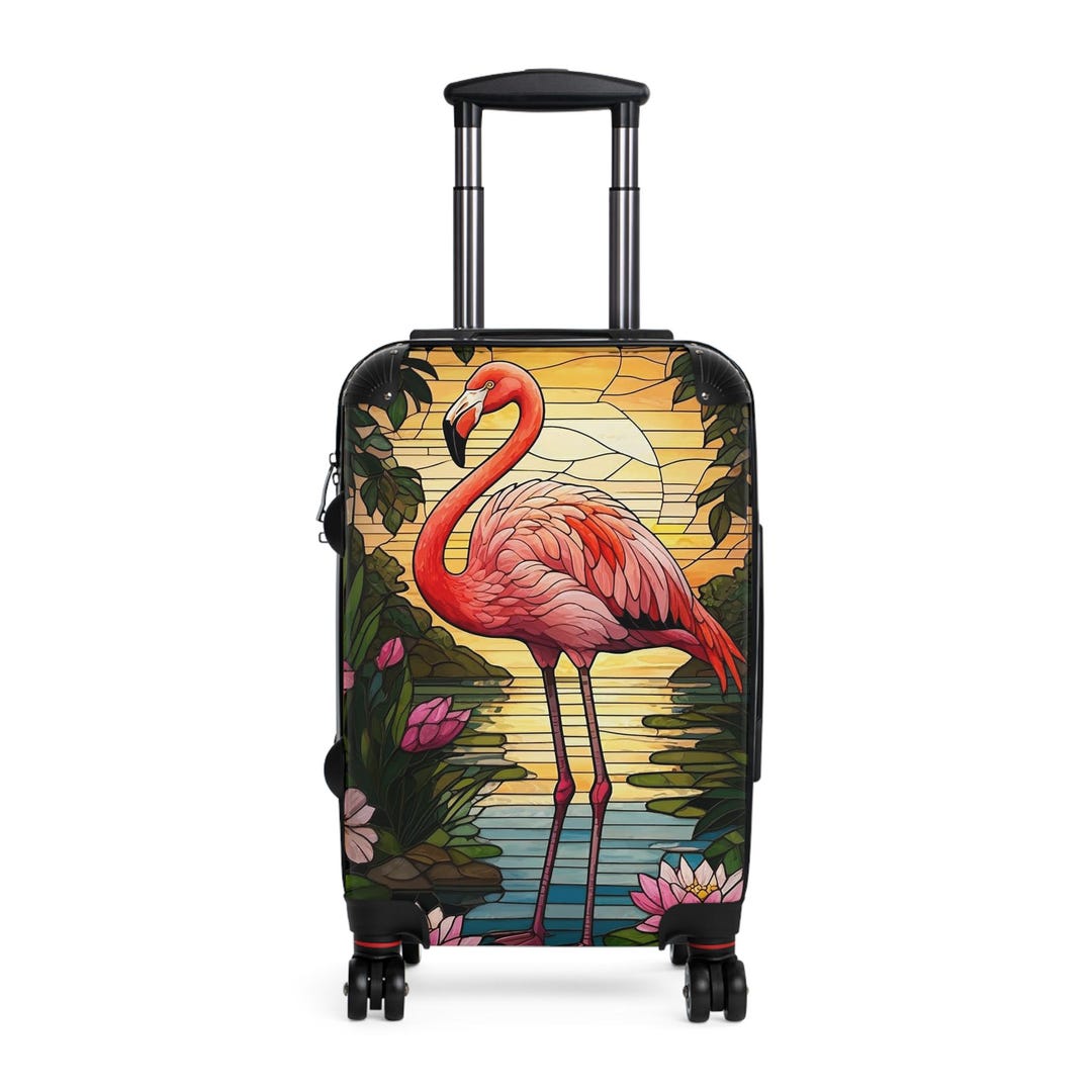 Pink Flamingo Suitcase - Etsy