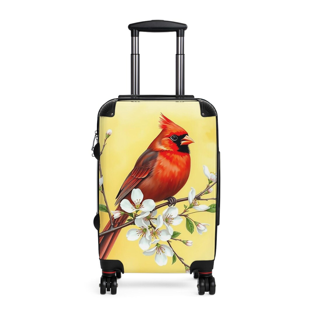 Spinner Suitcase With Cardinal on Dogwood Branch Design, Travel Luggage ...