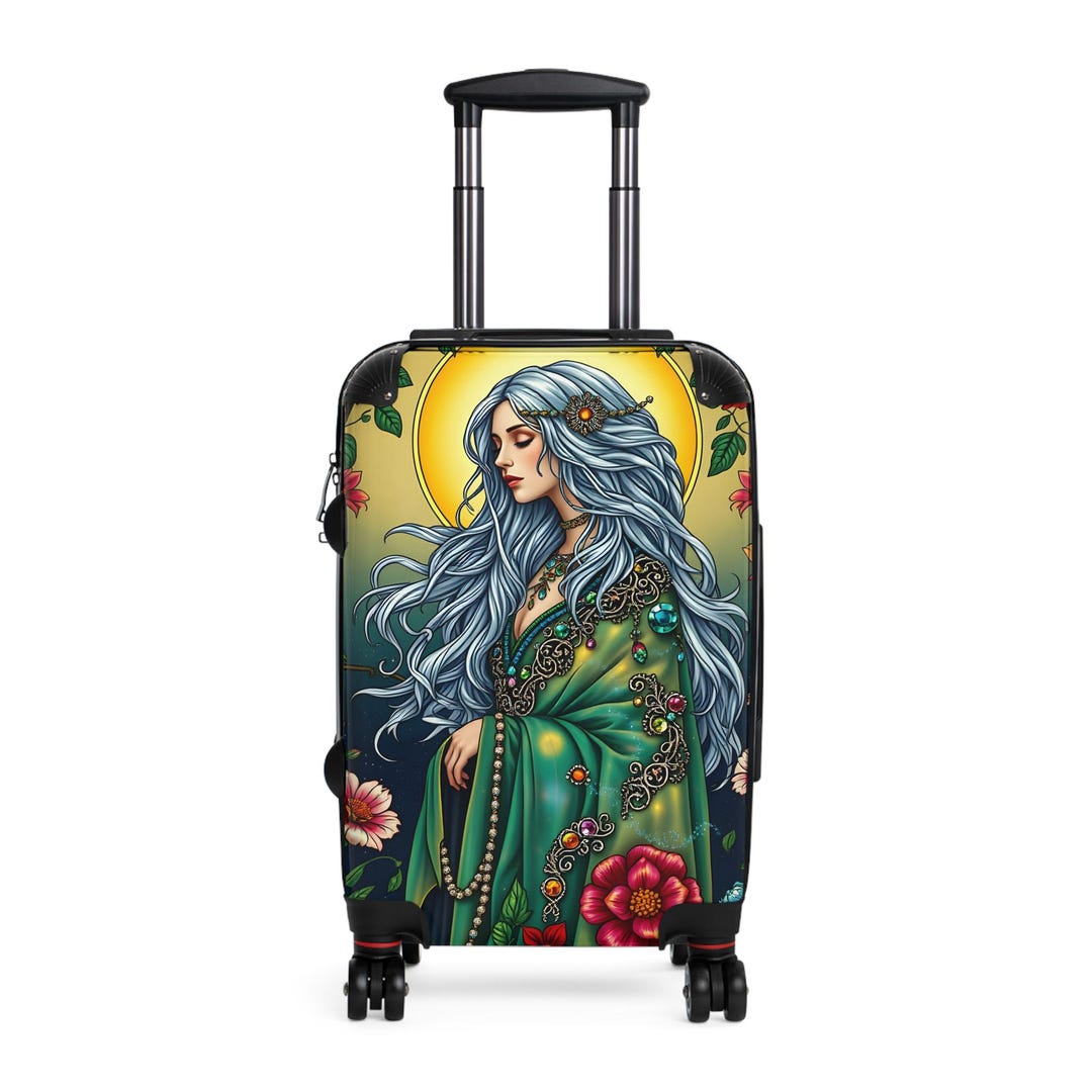 Boho Wisdom Tarot Inspired Goddess Suitcase With Spinner Wheels, Built ...