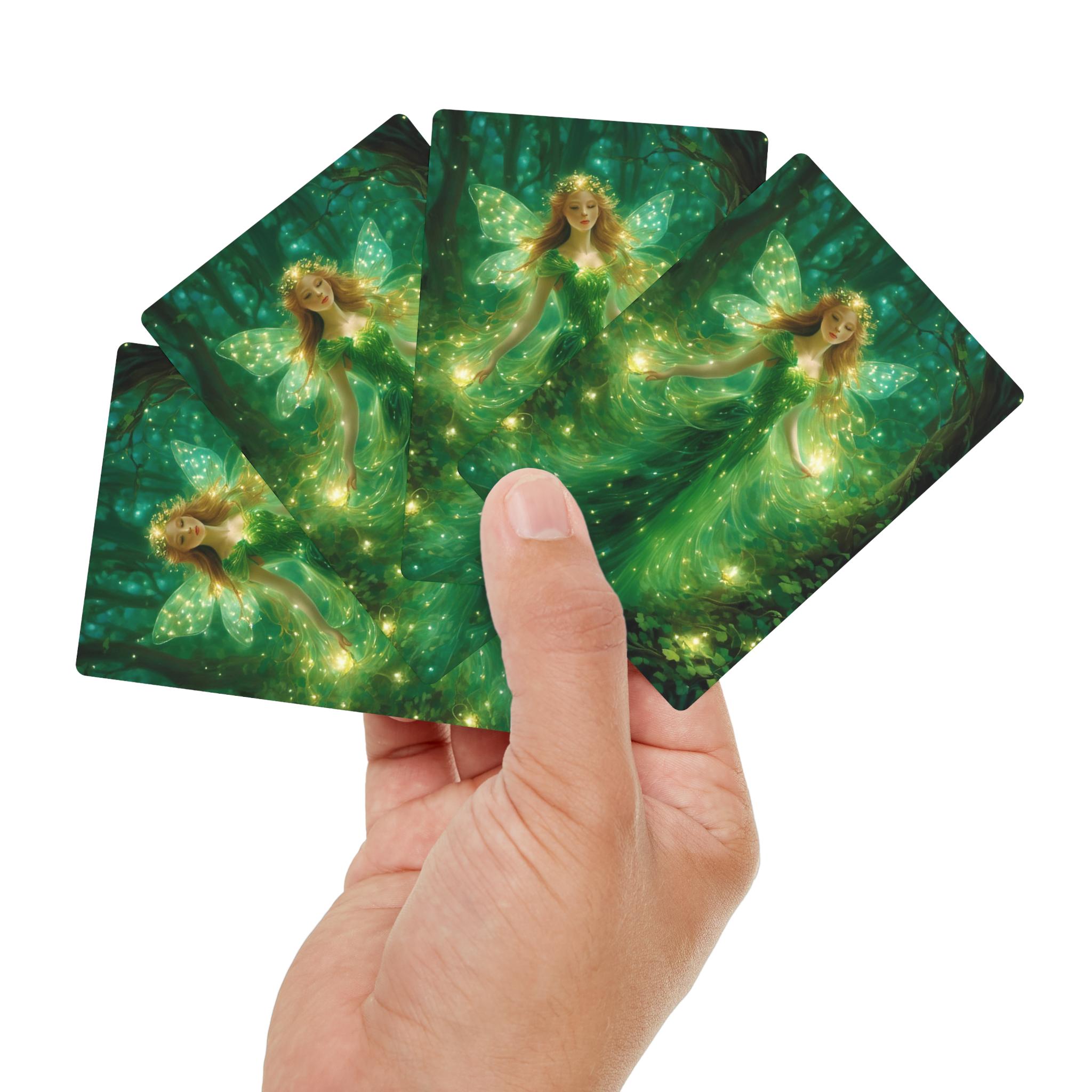 Emerald Fairy Poker/playing Cards - Etsy