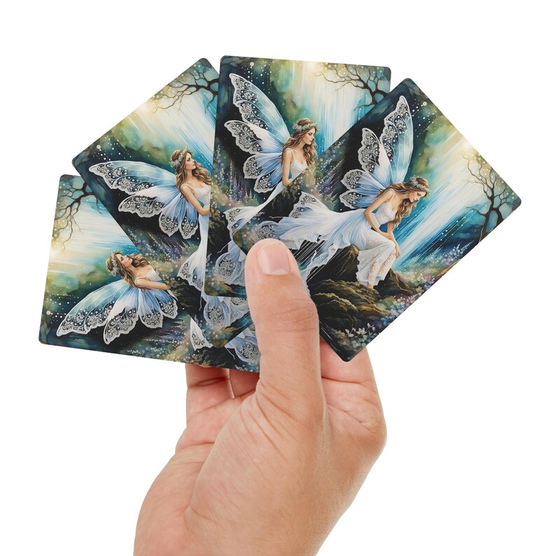 Angel Visiting Poker Cards - Etsy