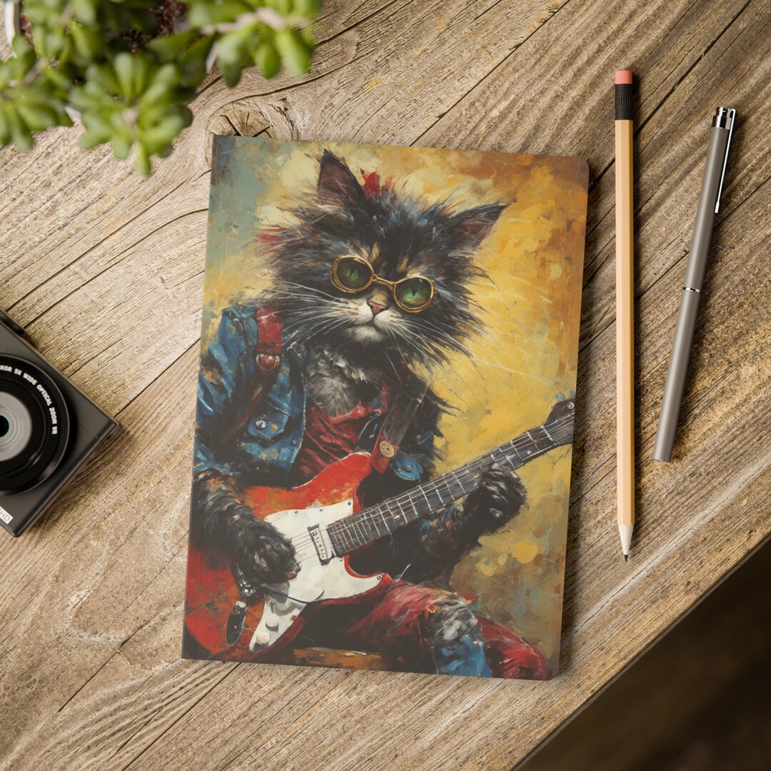 Punk Rock Cats 1 Softcover Journal with Inside Prints - Etsy