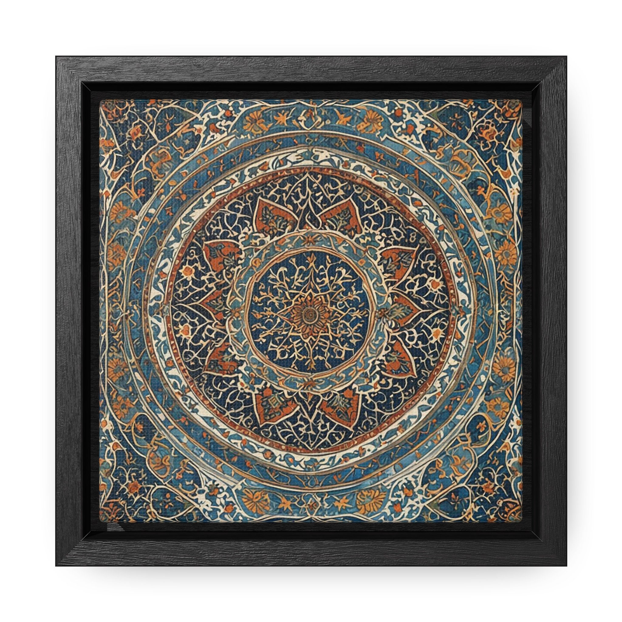 Framed Turkish Tile 3 Art Print Gallery Canvas Wraps, Square Frame - Etsy