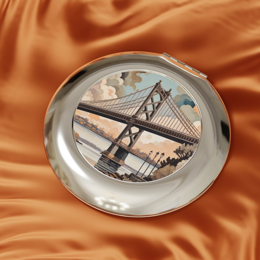 New York City George Washington Bridge Compact Travel Mirror - Etsy